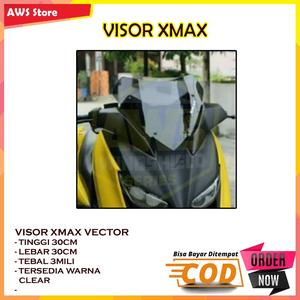 Jual Visor Xmax 250 vector pendek windshield xmax vector aws - smoke ...