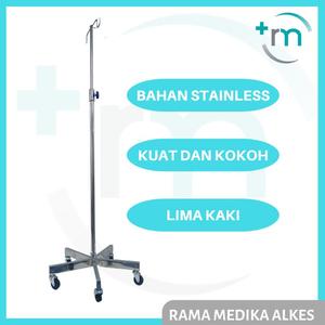 Jual Populer Tiang Infus / standar Infus Bahan Besi dan Stainless Kaki ...