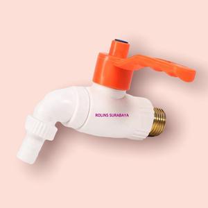 Jual Kran Air Tembok 1/2 3/4 inch Kran Jumbo PVC PRR Drat Kuningan ...