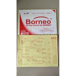 Jual Label Sticker Borneo 1 Pack Isi 7 Lembar Label Harga Label Produk ...