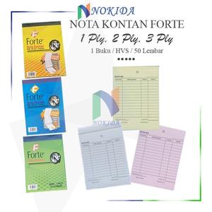 Jual Nokida Nota Kontan Forte 1 Buku Struk Belanja 1 2 3 Rangkap Ply ...