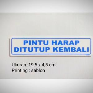 Jual akrilik Sign label Pintu harap ditutup kembali - Kab. Tegal - undangan_print | Tokopedia