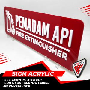 Jual Papan Informasi Sign Board Akrilik Acrylic Alat Pemadam Api - Kota ...