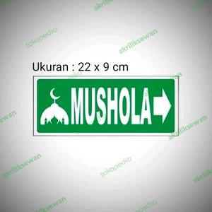 Jual Sign Petunjuk Mushola, Sign label Acrylic, Sign Board Akrilik ...