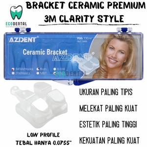 Jual Bracket Transparan Mini Ceramic Behel Keramik Bening Orthodontic ...