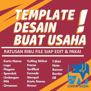 Jual tools Template Desain Usaha Percetakan 12GB Brosur Undangan Banner ...