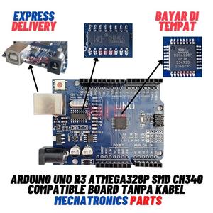 Jual Arduino Uno R3 Atmega328P Smd Ch340 Compatible Board Tanpa Kabel ...