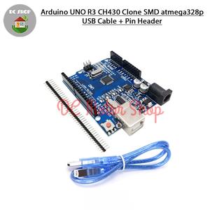Jual Arduino Uno R3 Ch340 Clone Smd Atmega328P + Usb Cable + Pin Header ...