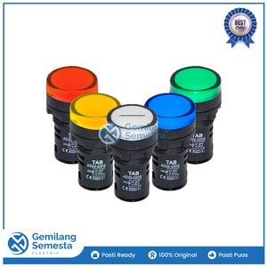 Jual Pilot Lamp LED 22mm 220V AC AD22 - 22DS - Lampu LED - Biru - Kab ...