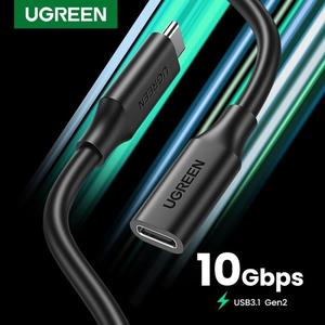 Jual Ugreen USB-C Male to C Female Gen2 5A Extension 1 Meter Cable ...