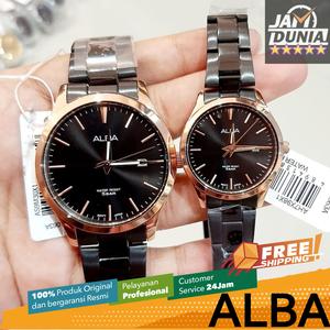 Jual JAM TANGAN COUPLE ORIGINAL ALBA AH7X98X1 and JAM ALBA AS9M30X1 JK ...