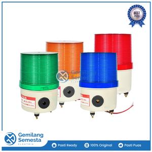 Jual Lampu Darurat LED 4 " Rotary Warning Light + Buzzer 24V DC - Merah ...