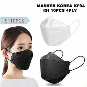Jual Masker KF94 Evo Convex 4ply Disposable Korea Mask - Hitam, 10pcs ...