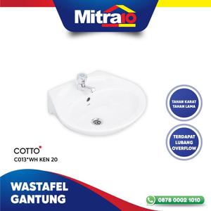 Jual COTTO Wall Hung Lavatory / Wastafel Gantung C013*WH KEN 20 - Kota ...