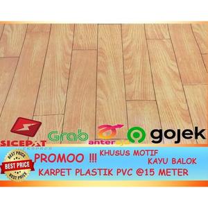 Jual Tikarkarpet- Karpet Plastik Pvc o Kusus Motif Kayu Balok Liat ...