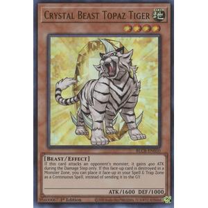Jual YuGiOh TCG BLCR-EN050 Crystal Beast Topaz Tiger Ultra Rare - Kota ...