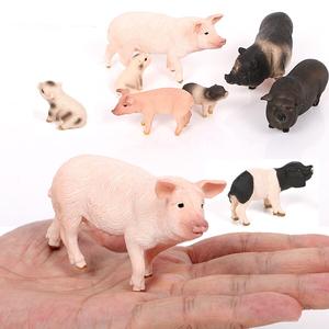 Jual Simulation Animals Figurine Pig,Animal Model Toys Sets - Kota ...