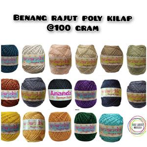 Jual Bagian 1 / Benang Rajut Poli Kilap /100 Gram - Salem soft, 100 ...