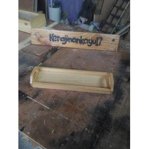 Jual Nampan Kayu / Baki Kayu Persegi Panjang/ Tray Kayu Jati Belanda Uk ...
