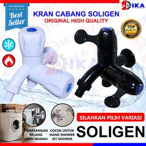 Jual Kran Cabang PVC Shower New Soligen Keran Double Plastik S9 S10 S13 ...