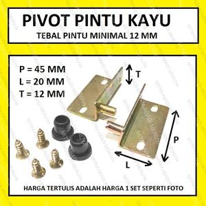 Jual Engsel Pivot Pintu Lemari Kayu 12 mm Hinge Pivot Mini Kecil Pivot ...