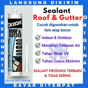 Jual Lem Dextone Silicone Sealant Roof And Gutter Original Lem Atap ...