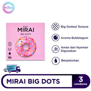 Jual Kondom Mirai Big Dots 3 Pcs - Tekstur Berbintik Lebih Besar dan Lebar - Jakarta Pusat ...