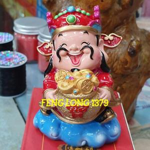 Jual Hot Patung Dewa Cai Shen Gentong Uang Fiber Mini | Patung Miniatur ...