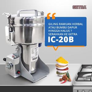 Jual FOOD GRINDER IC-20B GETRA MESIN PENGGILING HERBAL / BUMBU DAPUR ...