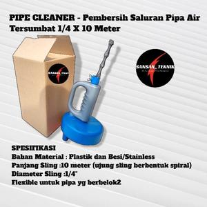 Jual PIPE CLEANER 1 4x 10meter MEREK BESTTOOLS PEMBERSIH PIPA SALURAN ...