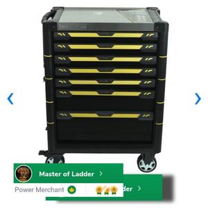 Jual Krisbow Lemari perkakas bengkel Tool Box Cabinet Trolley 7 Drawer ...