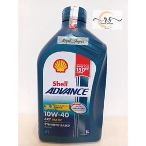 Jual OLI SHELL AX7 MATIC SYNTHETIC BASES ADVANCE 10W-40 1LITER ORIGINAL ...