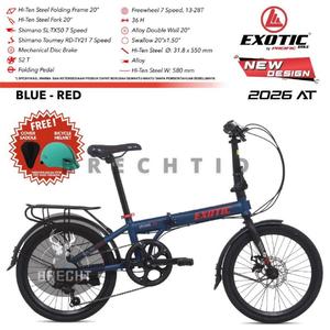 Jual Sepeda Lipat Folding Bike Exotic 2026 At Hi-Teen Steel 20 ...