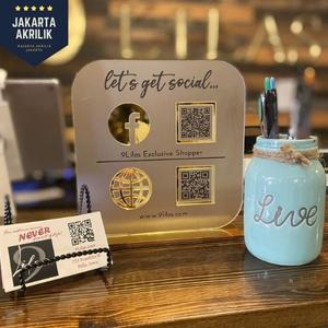 Jual Qr Code Sign Akrilik Plakat Meja Aesthetic - Kab. Bekasi ...