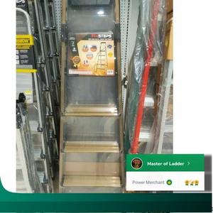 Jual Fixstep Krisbow tangga lipat aluminium gold 5 Step handle - Kota ...