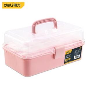 Jual Deli Tool Box Kotak Perkakas 13 Warna Pink Kapasitas Besar Alat ...