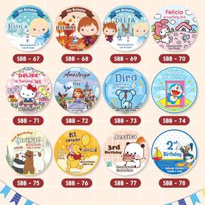 Jual Stiker Bento Birthday - Stiker Ulang Tahun Anak Free Custom Nama ...