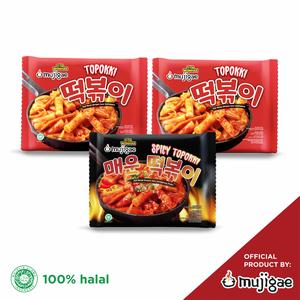 Promo BUNDLE - 2 Mujigae Topokki 170 gr dan 1 Mujigae Spicy Topokki 195 ...