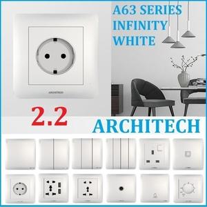 Jual ARCHITECH SAKLAR INFINITY WHITE A63 / STOP KONTAK SAKLAR ARCHITECH ...