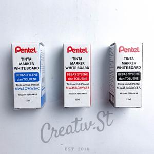 Jual Tinta Spidol Papan Tulis / Refill Ink Pentel White Board Marker ...