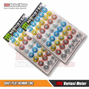 Jual Baut 6 Baut M6 Baut Plat Nomor Plus Ring CNC dan Mur Panjang 18 mm ...