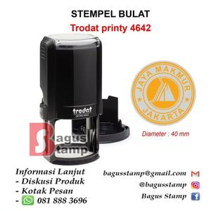Jual NEW PRODUCT STEMPEL OTOMATIS / SELF INK TRODAT BULAT 4642 CUSTOM ...