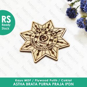 Jual New Rs Logo Astha Brata Purna Praja Ipdn / Emblem / Lambang Kayu ...