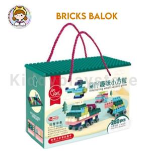 Jual Mainan Bricks Balok Anak anak, DIY Susunan Balok Anak - Isi 280 ...