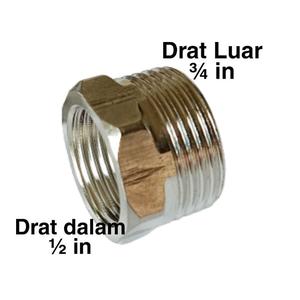 Jual Sok overloop verlop 1/2 x 3/4 Stainless - PVC - Kab. Malang ...