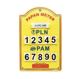 Jual Papan Meter Pln Pam Board Meteran Bulanan / Kenmaster Papan Meter ...