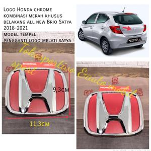 Jual ORIGINAL Logo Emblem Lambang Honda all new brio Satya 2018-2021 ...