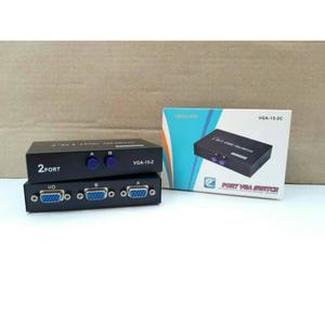 Jual New Splitter Spliter Pembagi Display Monitor Vga Switch Input 1 To ...