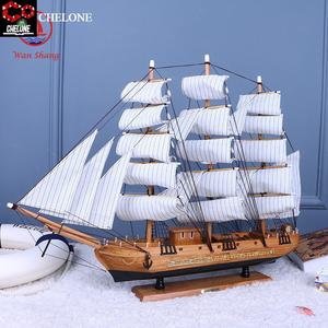 Jual Miniatur Pajangan Perahu Layar 80cm Model Dekorasi Kapal ...