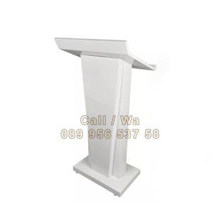 Jual Mimbar Podium Minimalis Kayu Jati Harga Murah - PLYWOOD, Putih ...